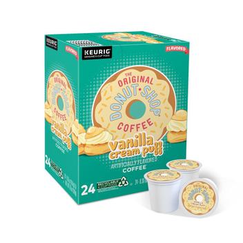 Capsulas de Cafe Keurig Original Vanilla Cream Puff Coffee Medium Roast ...