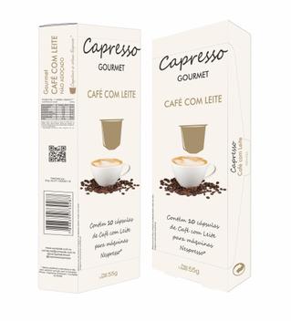 Cápsulas Nespresso Sabor Café com Leite Capresso 10 Unidades - Cápsula ...