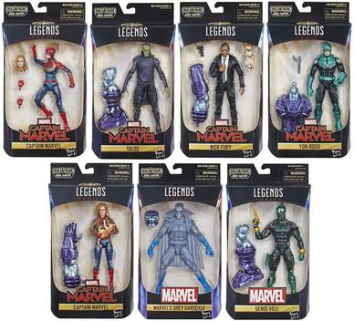 Captain Marvel Marvel Legends Kree Series Set of 7 Action Figures ...