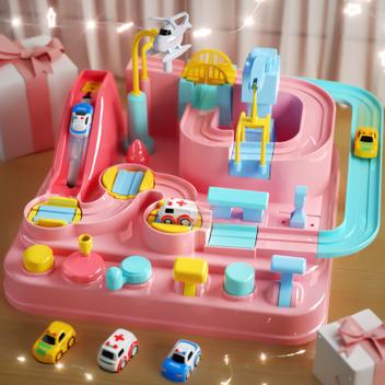 Car Adventure Toy TEMI Race Track para crianças de 3 anos ou - Carrinho ...