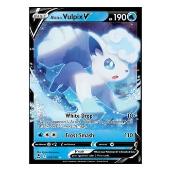 Card : card pokemon alolan vulpix v (033/195) prize pack series 1 card ...