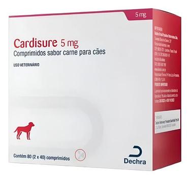 Cardisure Para Cães 5mg - 80 Comprimidos - DECHRA - Farmácia Pet ...
