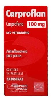 Carproflan 100 Mg Para Cães 14 Comprimidos - Agener União - Anti ...
