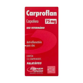 Carproflan 75mg para Cães Uso Veterinário com 14 Comprimidos ...