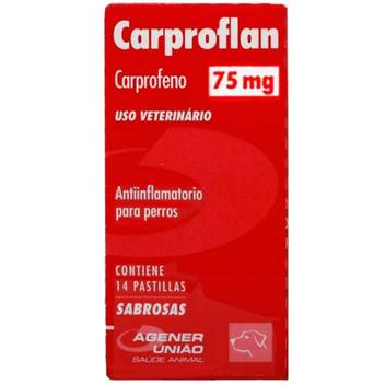 Carproflan Anti-inflamatório e Analgésico para Cães 75mg Agener 14 ...