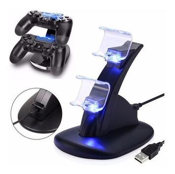 Carregador Duplo Compativel Ps4 Base Dock Slim 2 Controles Pró Marca ...