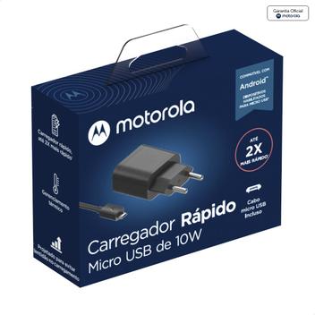 Carregador Motorola Moto G8 Power Lite 10W C/ Cabo Micro USB ...
