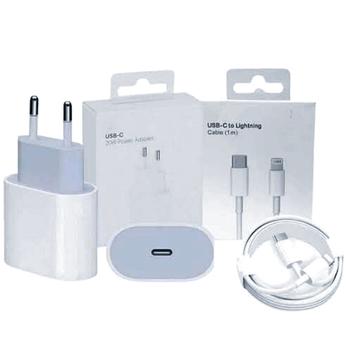 Carregador Original Turbo+Cabo Lightning Tipo-C 20w Compatível IPhone ...