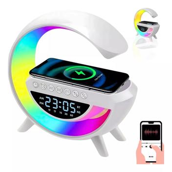 Carregador Por Indução Luminária RGB Caixa de Som 4 em 1 - BT-3401PLUS ...