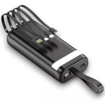 Carregador Portátil Power Bank, 20000mAh, 4 Portas, Lightning, Type-C 3 ...