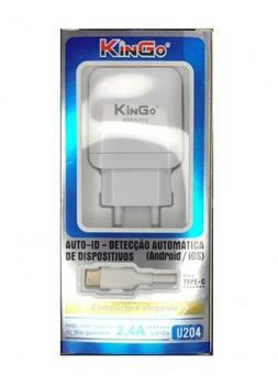 Carregador U204 Com Cabo Type C - Kingo - Cabos e Adaptadores - Magazine Luiza