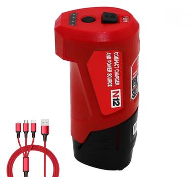 Carregador USB para Ferramentas Army M12 e Milwaukee M12 - Fonte de ...