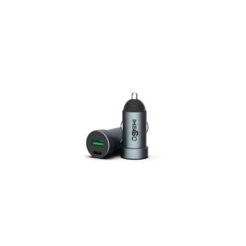 Carregador Veicular IMENSO Metálico USB-A e USB-C - Carregador de ...