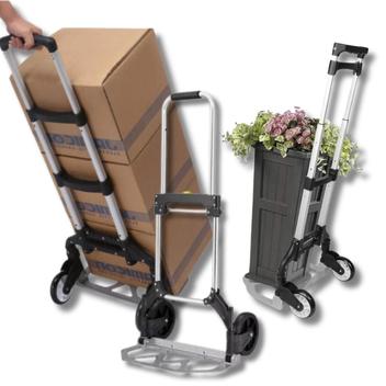 Carrinho de Alumínio Dobrável para Carga 80Kg - Globalmix - Carrinho de ...