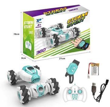Carrinho de controle remoto recarregável com sensor de movimento tipo relógio de pulso - stunt ...