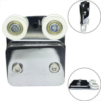 Carrinho Roldana 1126 Dupla stanley Porta De Vidro - Cromado ...