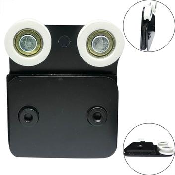 Carrinho Roldana 1126 Dupla stanley Porta De Vidro - Preto ...