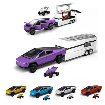 Carro de brinquedo Powvan Cybertruck Purple Gradient em liga fundida - Brincadeiras de Faz de ...
