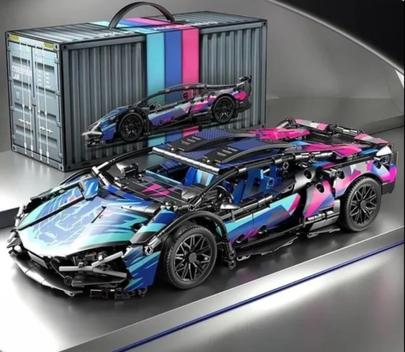 carro de montar modelo lamborghini com 1280 peças - BRICK PLAYTHING ...