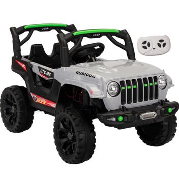 Carro Eletrico Bang Toys Jeep Rubicon UTV MX 12V Controle Cinza - Mini ...