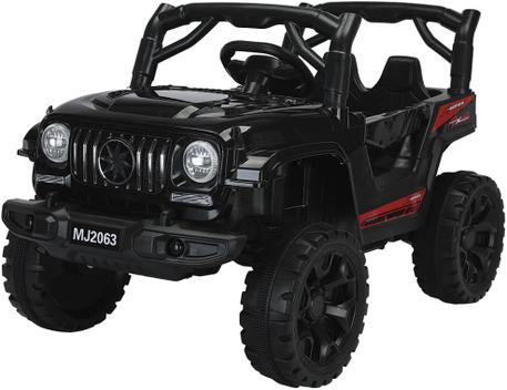 Carro Elétrico Mini Jipe Bateria 12V Bang Toys Cor Preto Velocidade ...