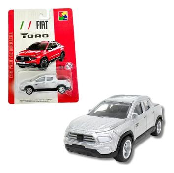 Carro Miniatura Fiat Toro Metal Pneu De Borracha 1 por 64 - CKS ...