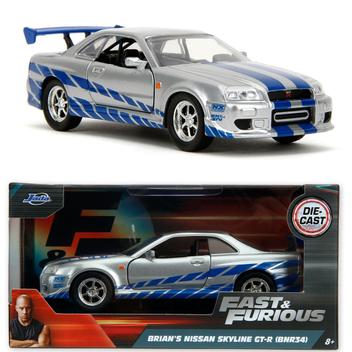 Carro Miniatura Velozes e Furiosos 1:32 Nissan Skyline GTR34 - Jada ...