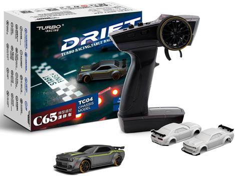 Carro RC FLYCOLOR Turbo Racing C65 Drift 1:76 - 2,4 GHz - Carrinho de ...