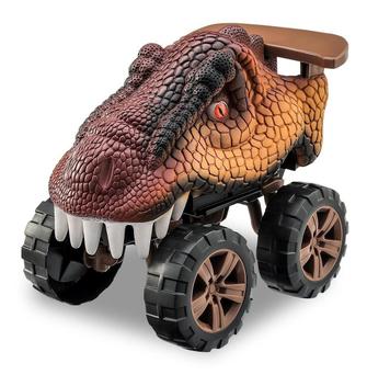 Carro T-rex Dinossauro Animals Off Road Marrom - Usual - Carrinho de ...