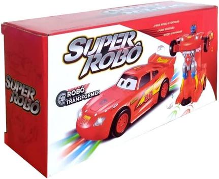 Carro Vermelho Super Robô Transformável - ToyKing TK1591 - Robô ...