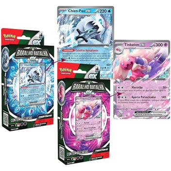Carta Pokémon Baralho de Batalha Chien-Pao EX Para Iniciante - Copag ...