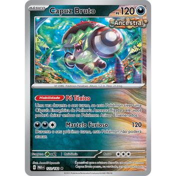 Carta Pokémon - Capuz Bruto 123/182 - Fenda Paradoxal - Copag - Deck de ...