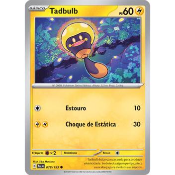 Carta Pokémon - Tadbulb 78/193 - Evolução em Paldea - Copag - Deck de ...