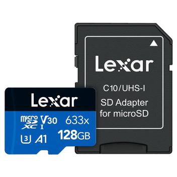 Cartão De Memória Lexar Micro Sdhc 128gb 100mb/s 633x - Cartão de ...