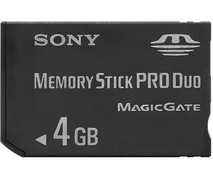 Cartão de Memória MagicGate Sony Pro Duo 4GB - Cartão de Memória ...