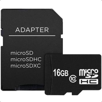Cartão De Memória Micro Sdhc 16gb Classe 10 Com Adaptador - Leboss ...