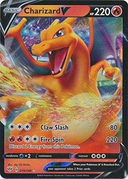 Cartão Pokémon Charizard V - Ultra Raro 019/189 - Deck de Cartas ...