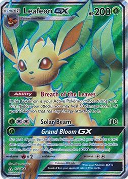 Cartão Pokémon Leafeon GX 139/156 - Full Art Ultra Raro - Deck de ...