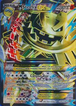 Cartão Pokémon Mega Steelix-EX XY Steam Siege Holo - Colecionável ...