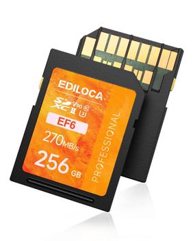 Cartão SD Ediloca EF6 256GB UHS-II - 300MB/s - Cartão de Memória ...