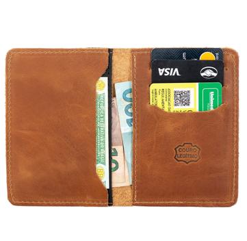 Carteira Masculina Porta Cartão Couro Legitimo - scootgriff - Carteira ...