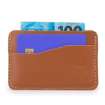 Carteira Simples Porta Cartões e Notas Fina Multiuso Em Couro - Use ...