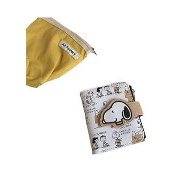 Carteira Snoopy com Zíper - Porta Moedas com Vários Compartimentos e ...