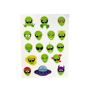 Cartela com 17 Imãs de geladeira e superfícies de metal Alienígena ...