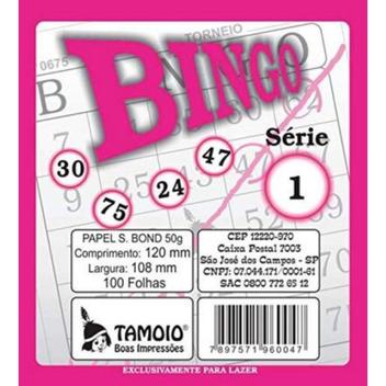 Cartela de bingo 100 folhas rosa Tamoio - Cartela de Bingo - Magazine Luiza