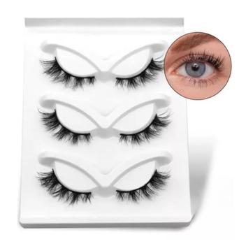 Cartela De Cílios Postiços Realista Fox Eyes 8D (3 Pares) - YA ...