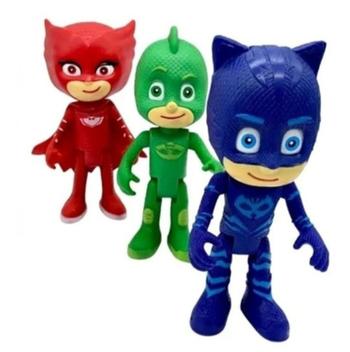 Cartela Pjmask com 3 bonecos, azul , vermelho e verde. - bee toy ...