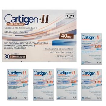 Cartigen II 40mg Com 30 + 10 Comprimidos GRT - FQM - Colágeno ...