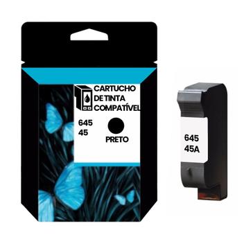 Cartucho 45a 645 51645A 42ML Compatível Deskjet 712C, 720C, 722C, 750C ...