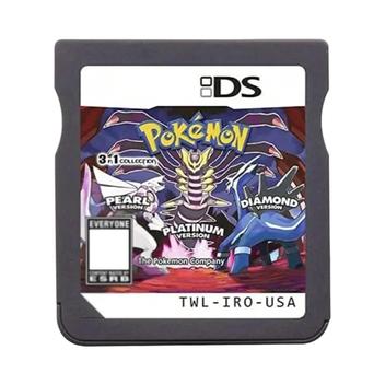 Cartucho De Videogame Pokémon HeartGold SoulSilver Preto Branco DS Cartão De Memória R4 Para NDS ...